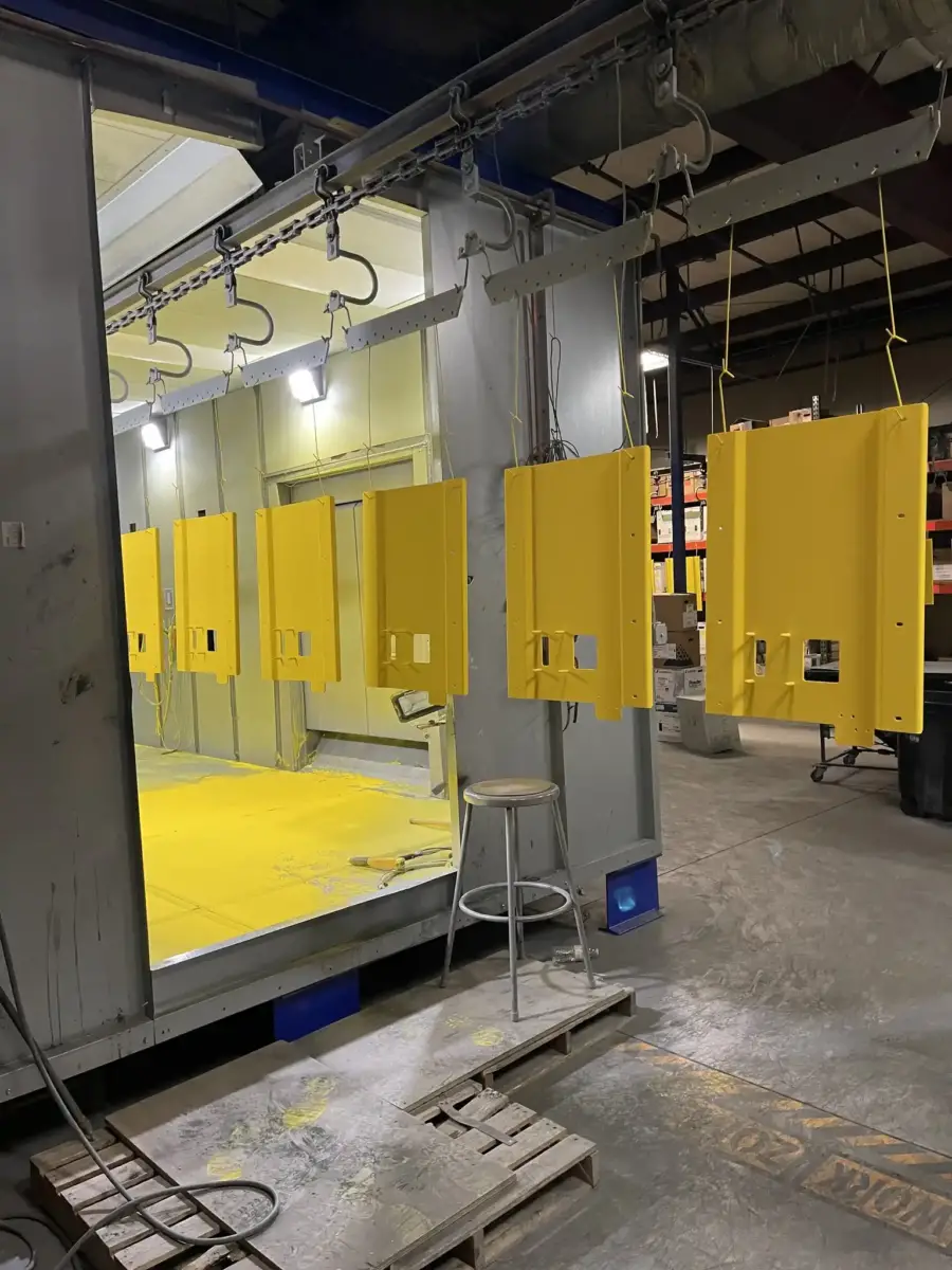Vopsire cu pulbere în câmp electrostatic » TD Metalcomp Sablare ...